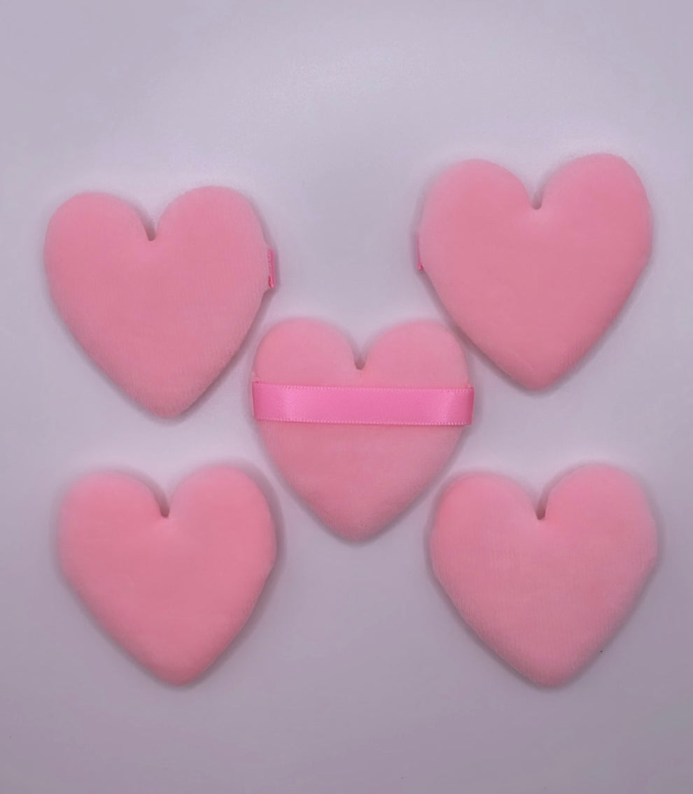 Heart Powder Puffs – Pink Phantasy